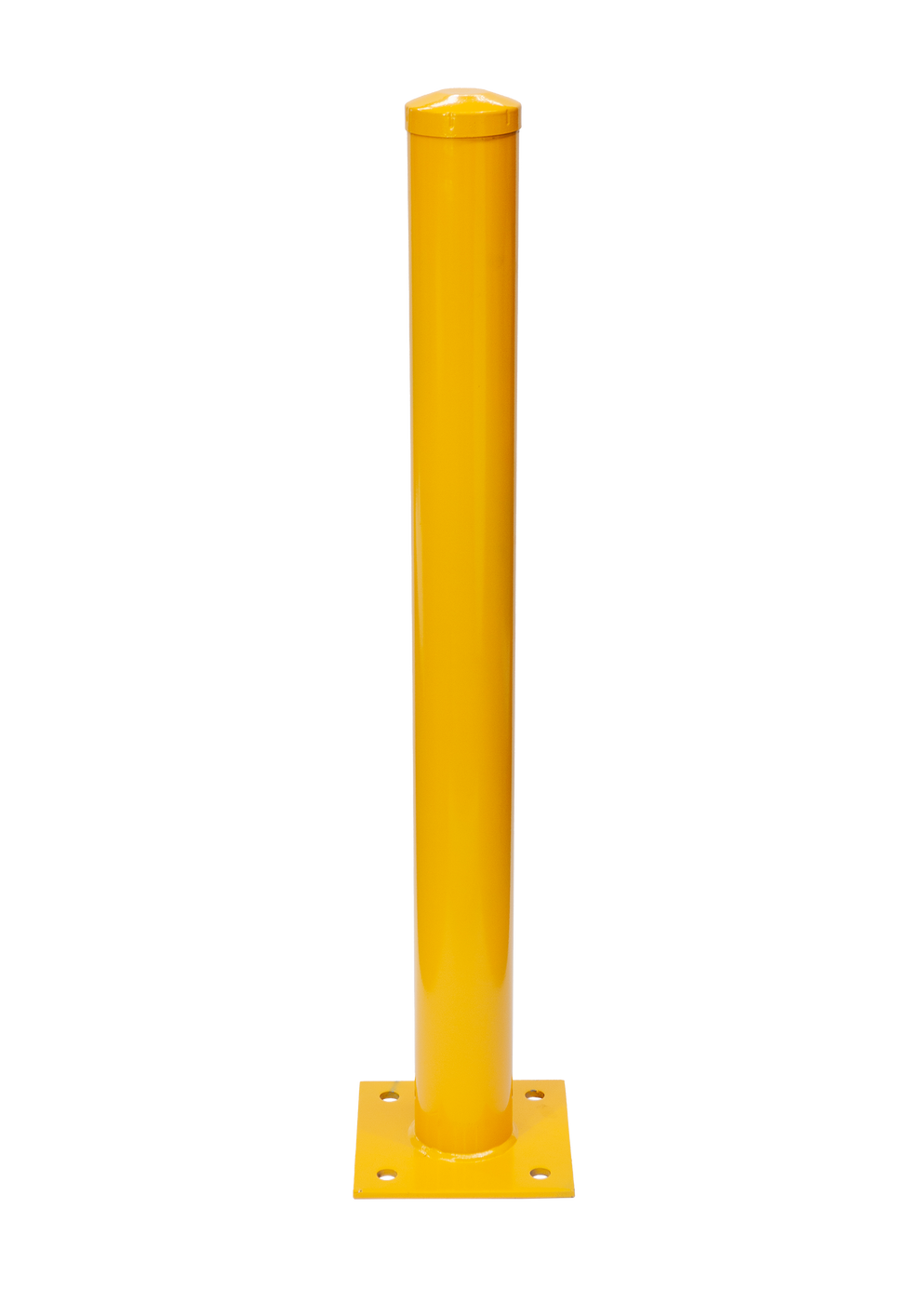114mm Surface Mounted Bollard Yellow