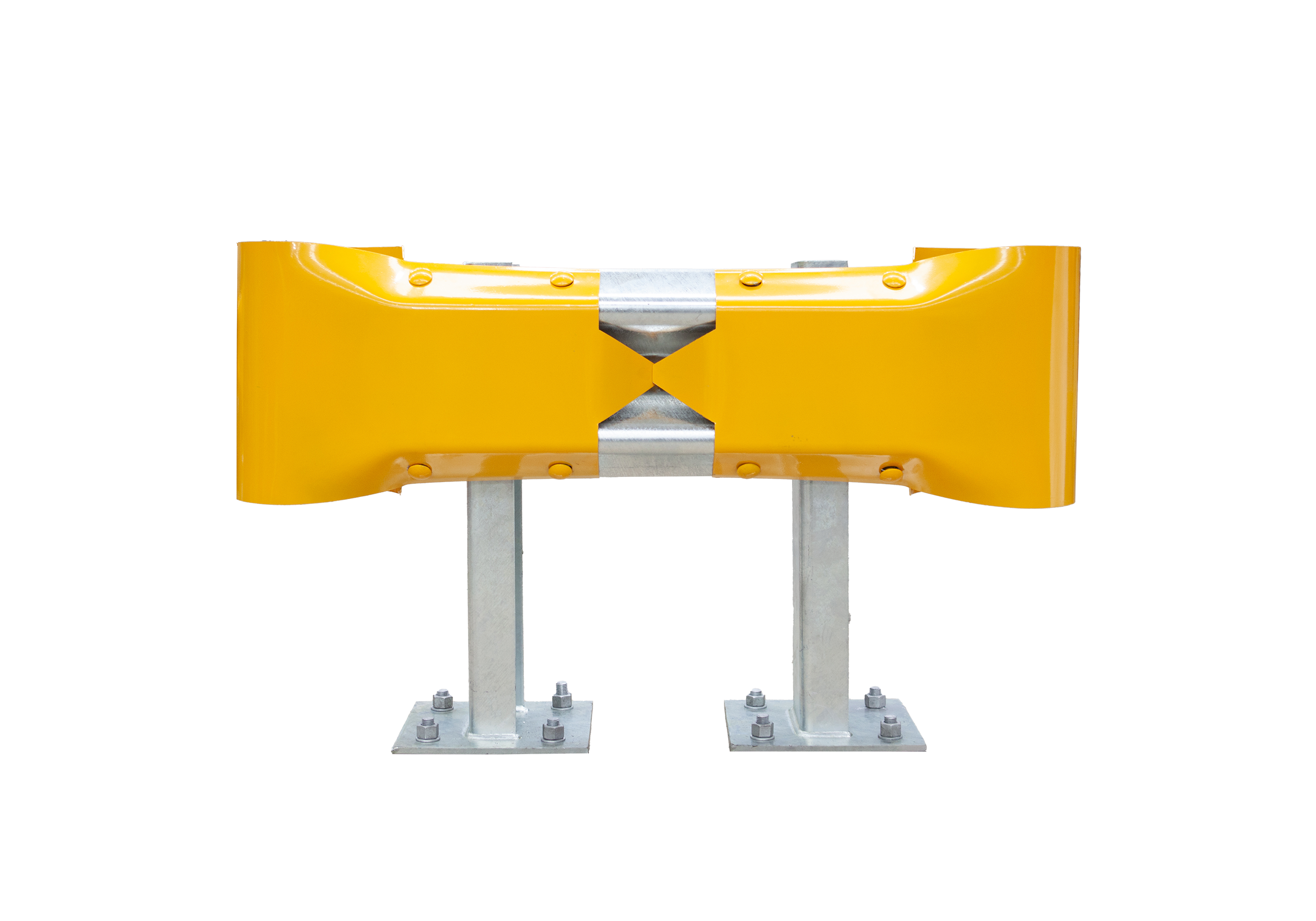 0.5m Guardrail Kit with yellow bullnoses