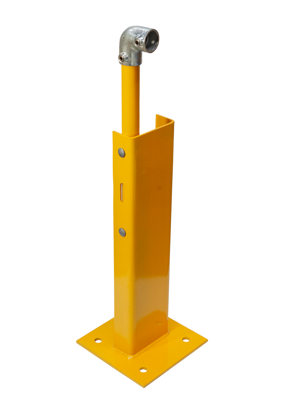 40NB 585mm Handrail Upright Yellow – Guardrail Direct